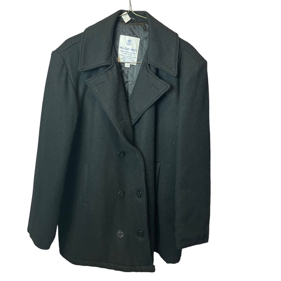 Rothco | Jackets & Coats | Rothco Mens Us Navy Type Black Wool Pea Coat ...